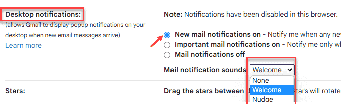 How to Turn on email Notification with sound in Windows 10/11
