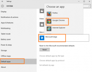 How to Change Windows 10 default browser to Mozilla or Chrome