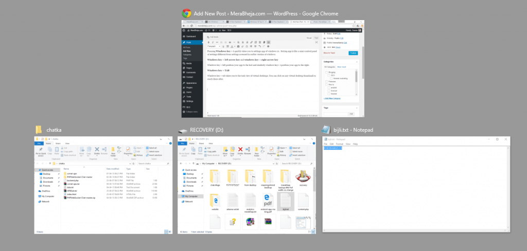 Windows 10 Hotkeys which were not there before