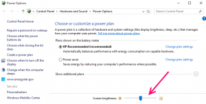 How to adjust screen brightness in windows 10