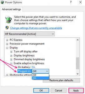 How to adjust screen brightness in windows 10
