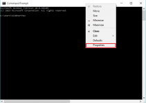 Enable Legacy Console for Command Prompt in Windows 10