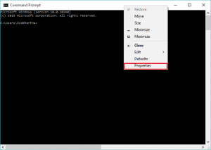 Enable Legacy Console for Command Prompt in Windows 10