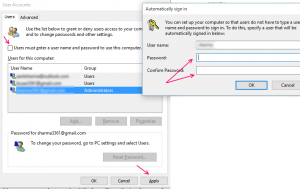 How to Auto Sign in Into Windows 10 without Passwords