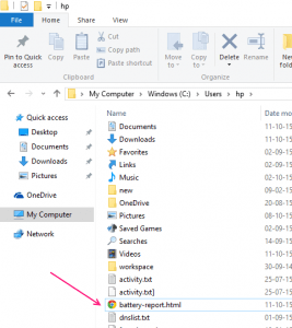 Generate Battery Health Report in Windows 10 easily