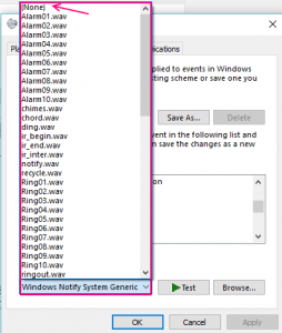 How to Mute or Change Notification sounds in Windows 10/11