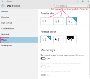 How to Change Mouse Pointer Size and Colour in Windows 10