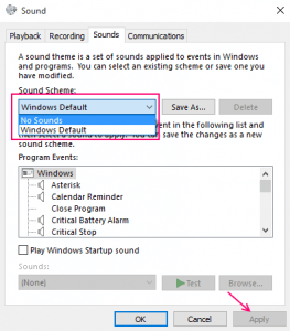 How to Mute or Change Notification sounds in Windows 10/11