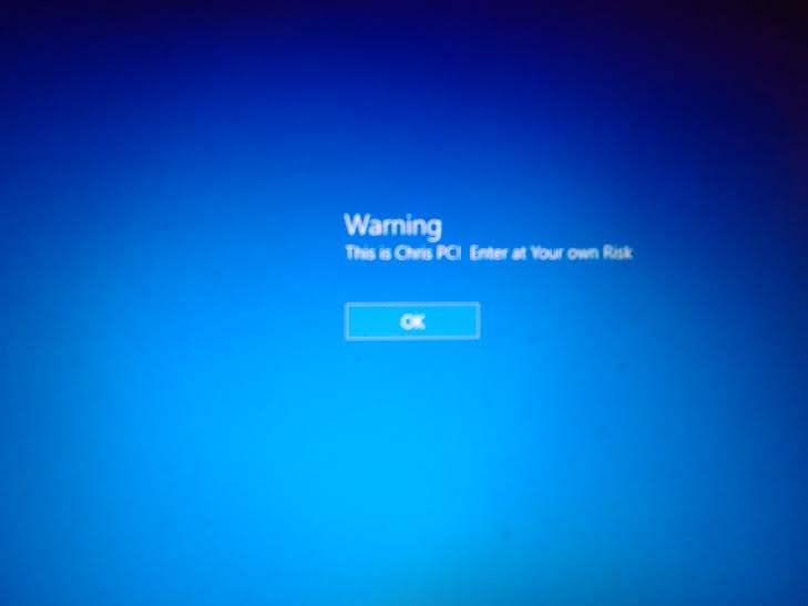 How to Display Custom Notice on Login screen of Windows 10