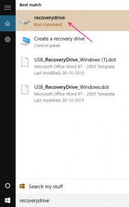How to Create USB Recovery Drive in Windows 10 with steps