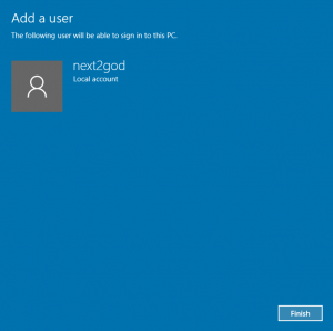 How to create a local Windows 10 account Without email