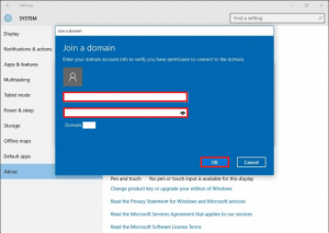 How to join an Active Directory Domain in Windows 10