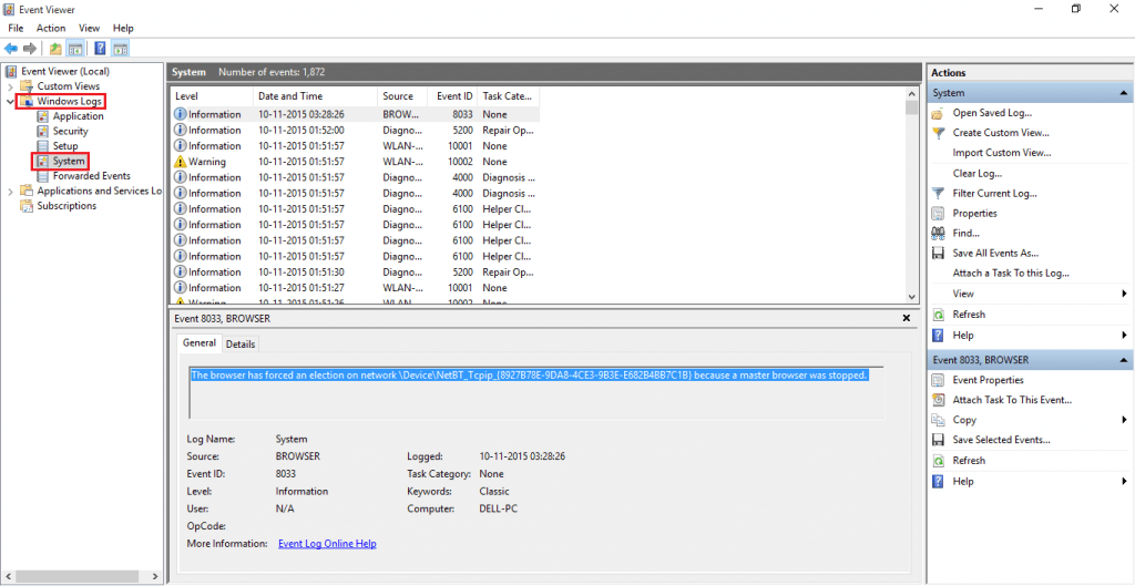 How to use Event Viewer to analyse errors in Windows 10