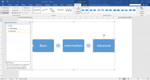 How to insert & use “SmartArt” in Microsoft Word 2016