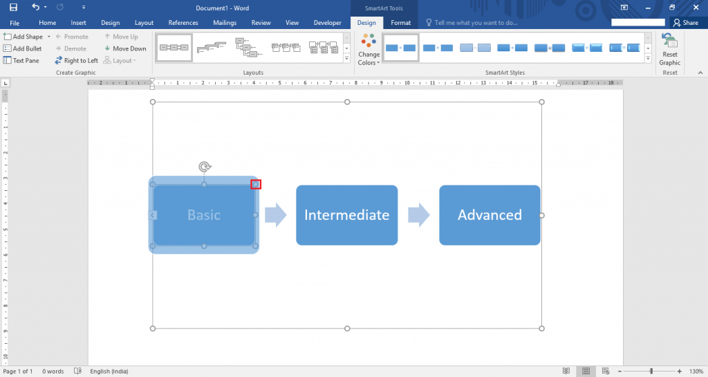 How to insert & use “SmartArt” in Microsoft Word 2016