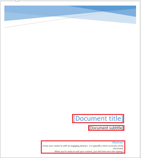 Cover Page Word Ilustrasi
