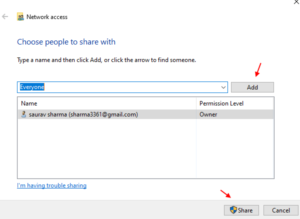 How to Share a folder on LAN in Windows 10