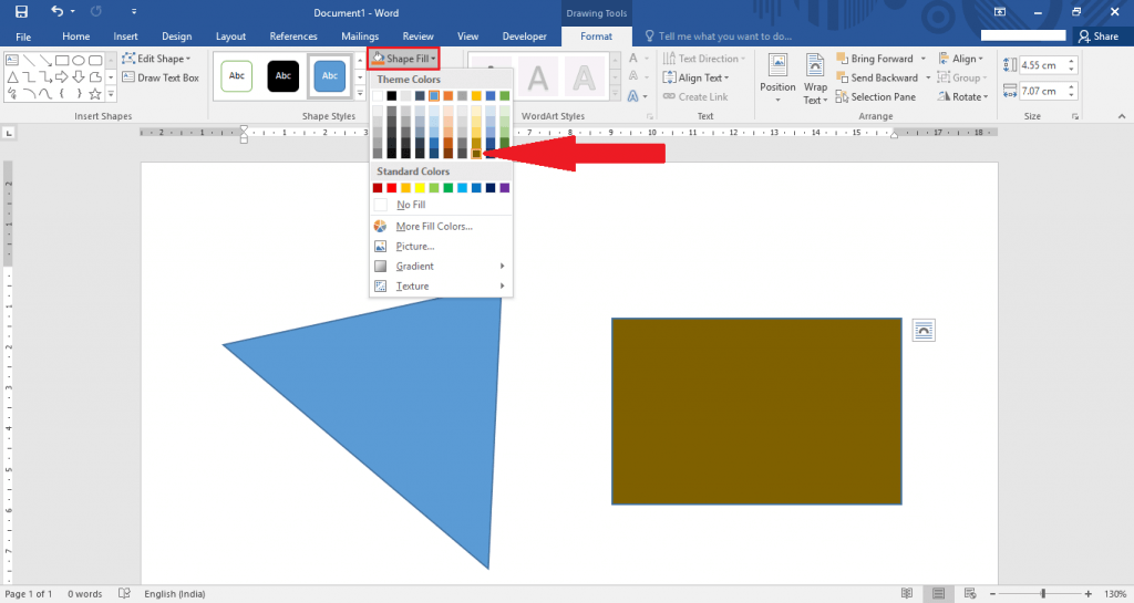 How to insert & edit Shapes in Microsoft Word 2016