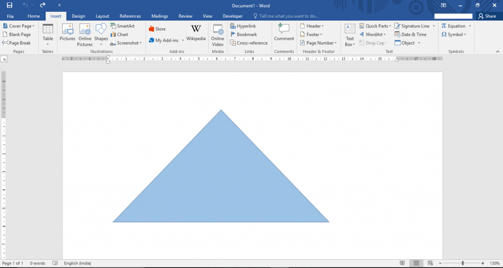 How to insert & edit Shapes in Microsoft Word 2016