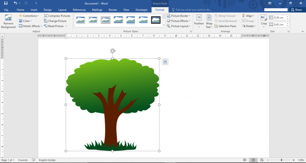 How to insert an online image in Microsoft Word 2016