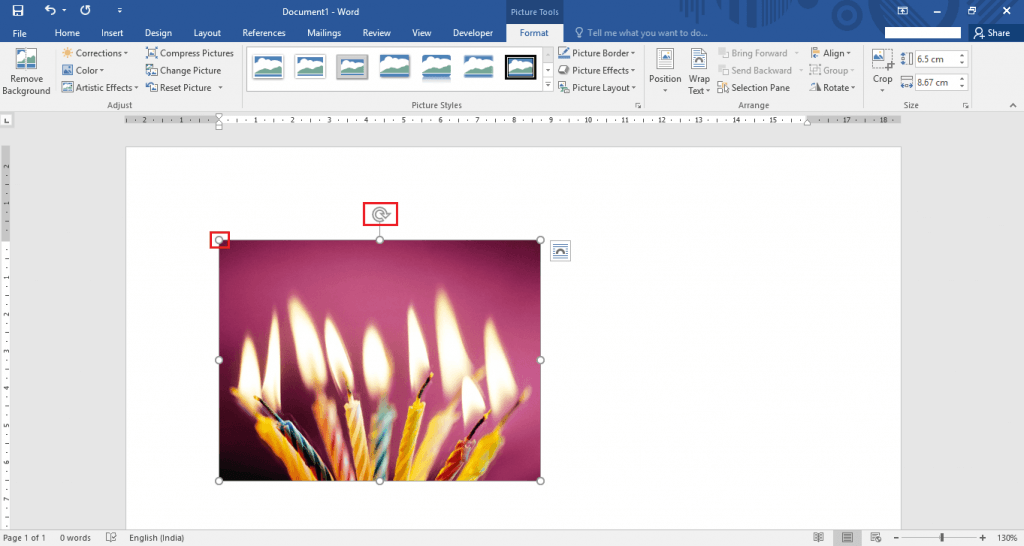 How to insert and move a picture in Microsoft Word 2016