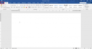 Send a word document as an email attachment in Word 2016