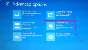 How to Open UEFI BIOS settings in Windows 10