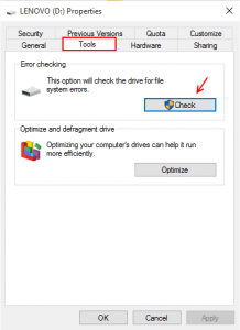 How to fix Faulty hard drives using Check Disk Utility in Windows 10