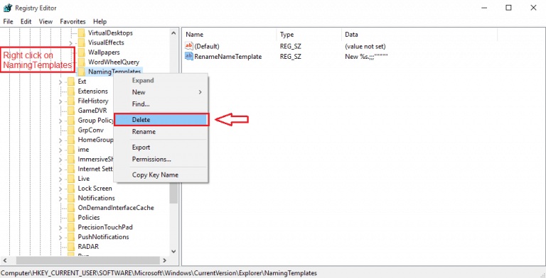 How to change default New folder name scheme in Windows 10