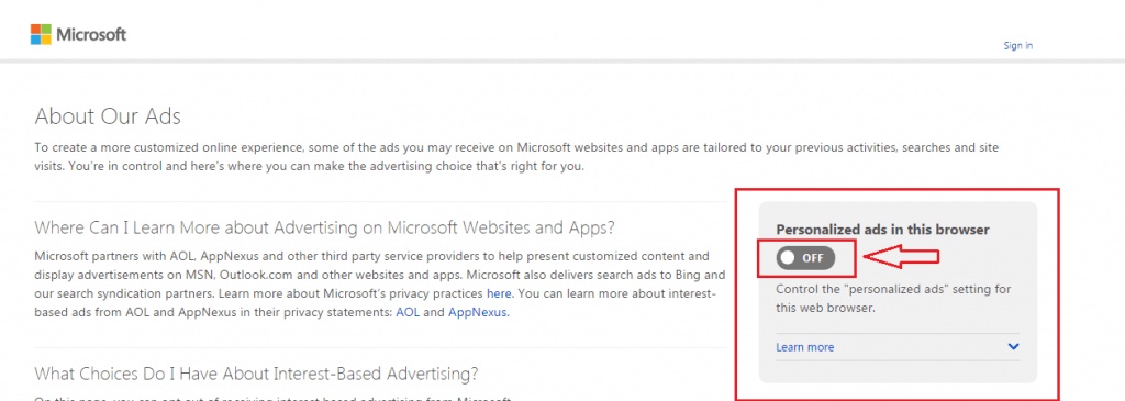 Top 3 ways to turn off personalized ads in windows 10