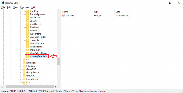 How to change default New folder name scheme in Windows 10