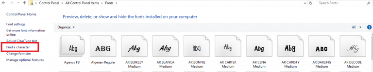 How to use special character on windows 10