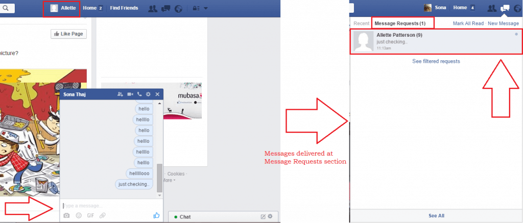 Workaround For Messages Going To Message Requests Folder In Facebook