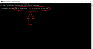 How to Disable / Enable windows firewall by command prompt