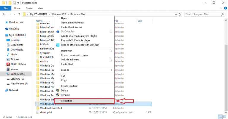 How to access Windows Apps folder in Windows 10