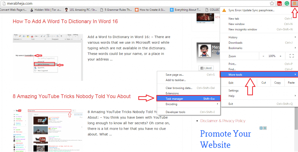 How to Kill a Tab process using Chrome Task Manager