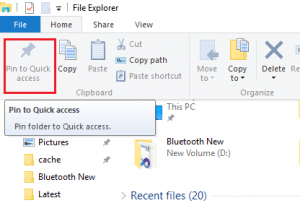 Pin Or Unpin A Folder From Quick Access In Windows 10