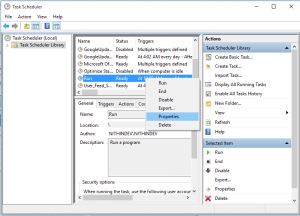 How to use task scheduler in Windows 10