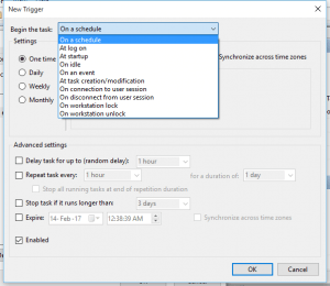 How to use task scheduler in Windows 10