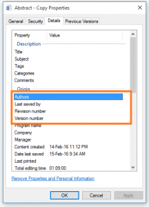 Create a Copy of file with Properties Removed in Windows 10