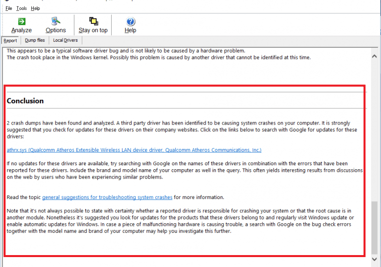 Know what is crashing your windows PC with whocrashed