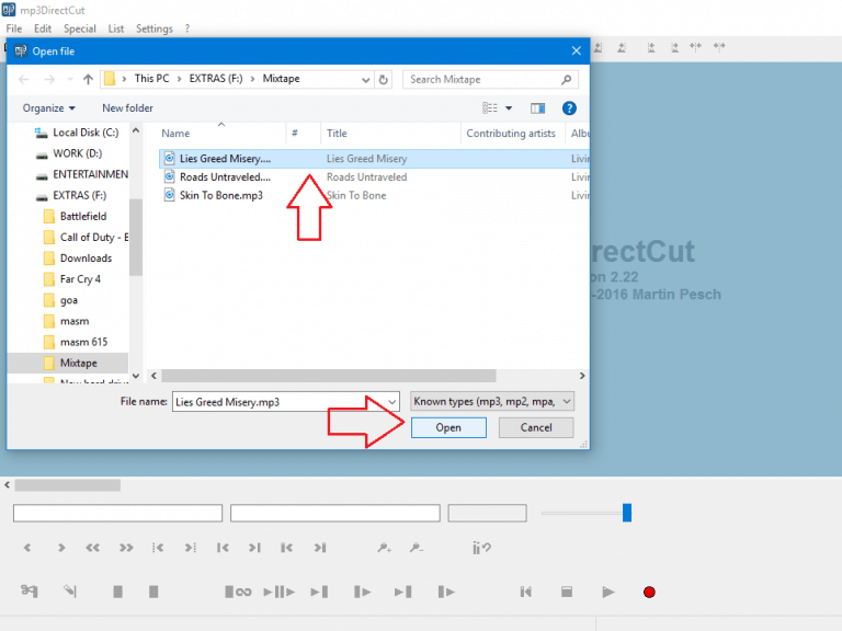 mp3DirectCut review - free mp3 cutter for Windows