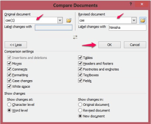 Compare and Combine Documents in Microsoft Word