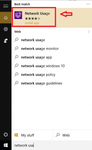 Monitor Network Usage In Windows 10 And track Your Data usage