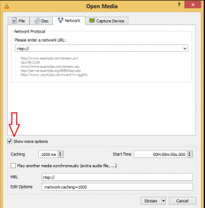 Stream RTSP Videos of IP Cameras in VLC Media Player