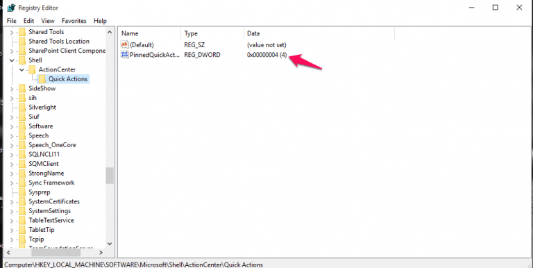 How To Remove Quick Action Buttons In Action Center