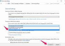 Change Default Keyboard Language Input method in Windows 10