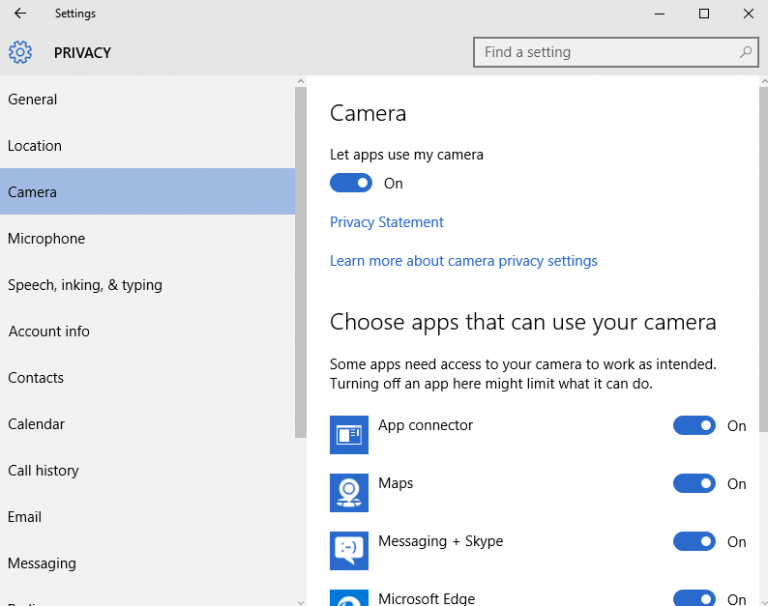 Fix Camera And Webcam not working In Windows 10