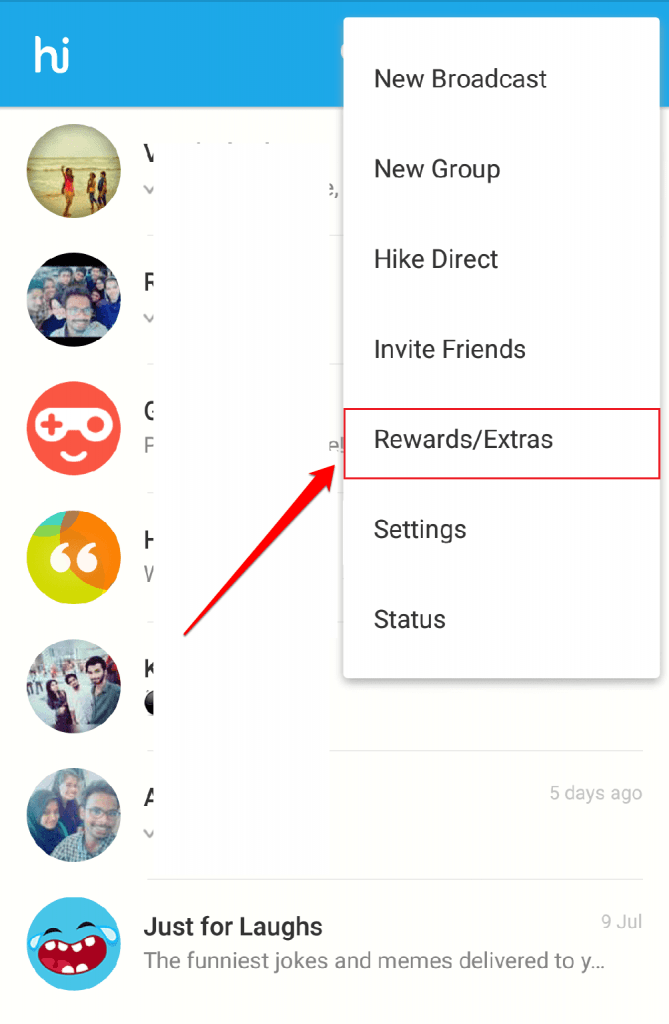How To Access inbuilt Games In Hike Messenger