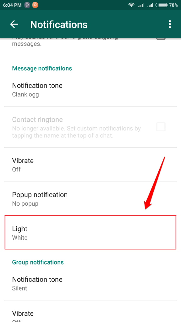 How To Set Customized LED Notifications For Whatsapp